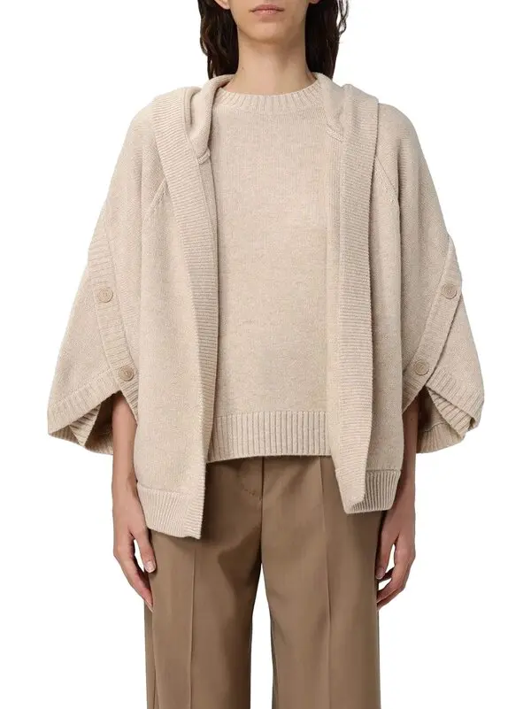 Max Mara Cardigan In Maglia - Cream
