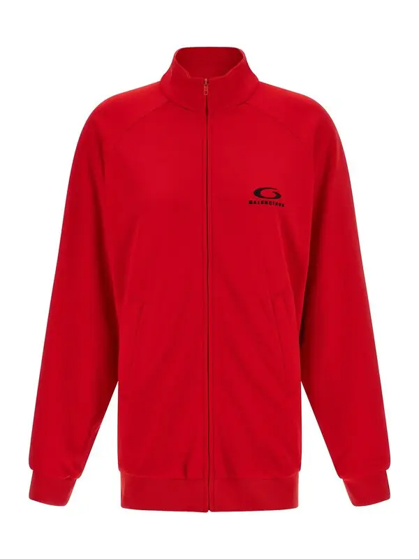 Balenciaga Back Tracksuit Dress - Red