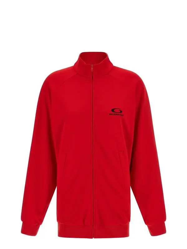 Balenciaga Back Tracksuit Dress - Red