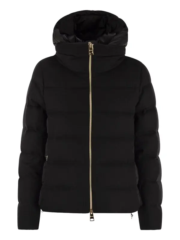 Herno Resort Silk And Cashmere Down Jacket - Black