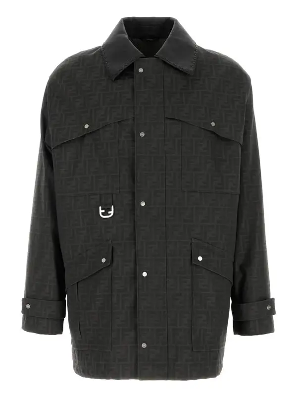 Fendi Embroidered Canvas Coat - Multicolor