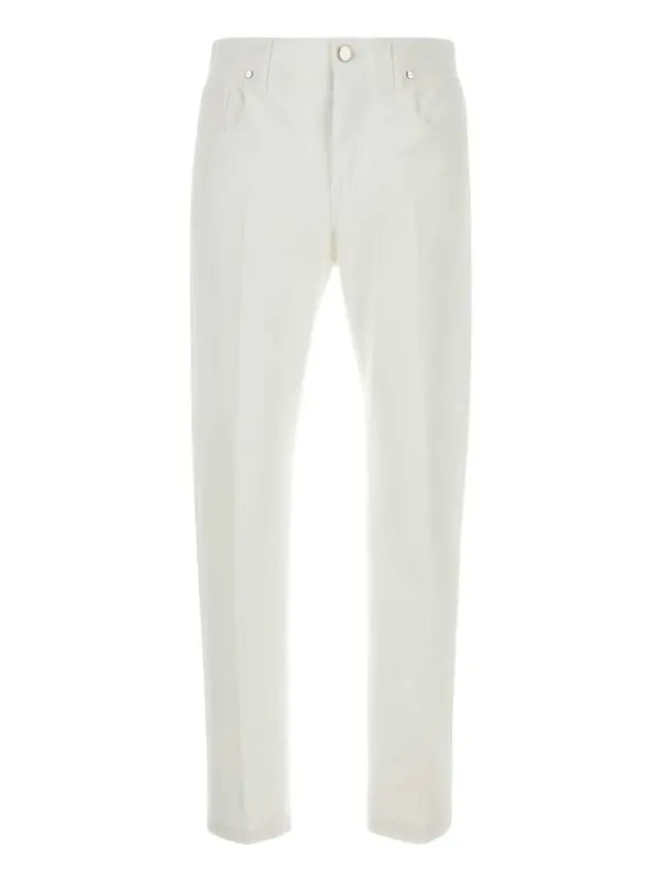 Fendi Cotton Denim Jeans - White