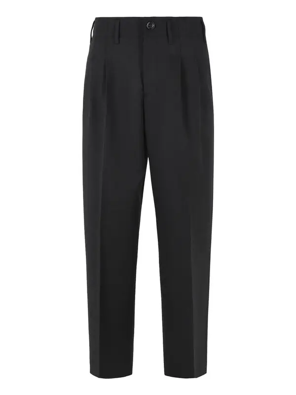 AMI Paris Zuit' Virgin Wool Pants - Black