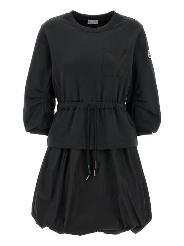 Moncler Two-material Dress - Black