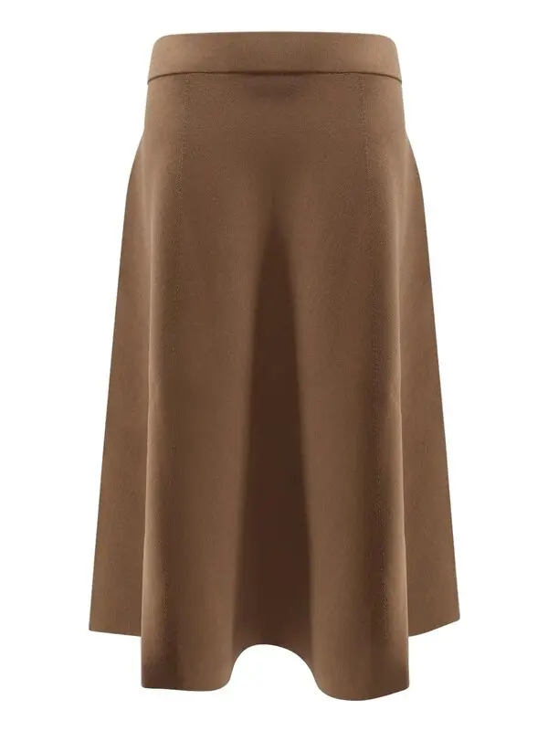 Max Mara Lazio Viscose Blend Skirt - Multicolor
