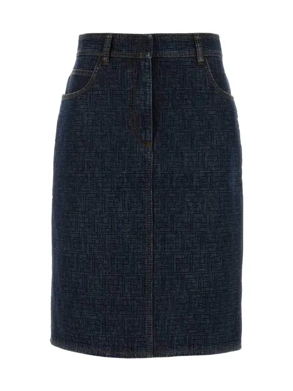 Fendi Denim Skirt - Blue