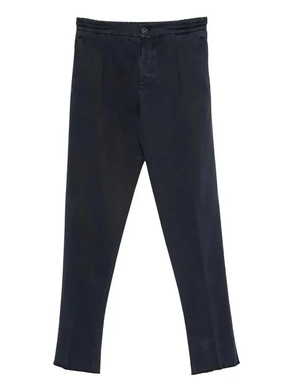 Kiton Tailored Straight Pants - Blue