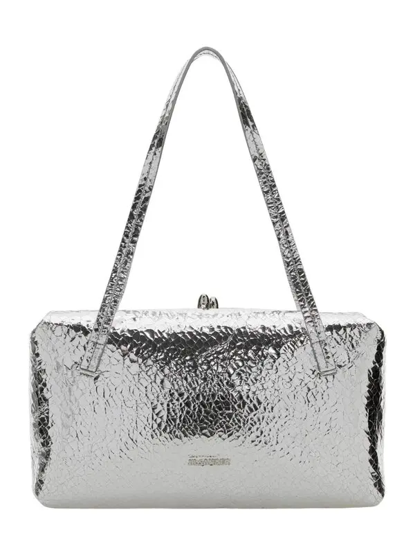 JIL SANDER Nappa Leather Goji Pillow Shoulder Bag - Silver