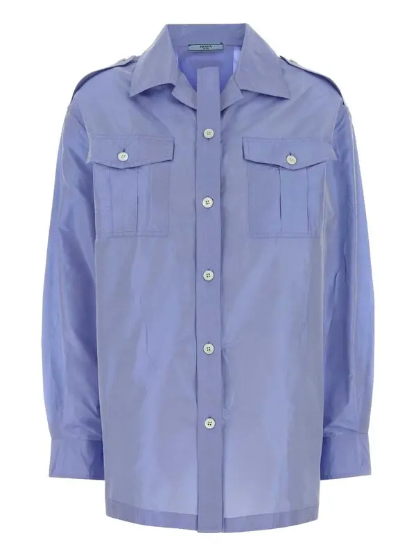 Prada Light Taffeta Shirt - Blue