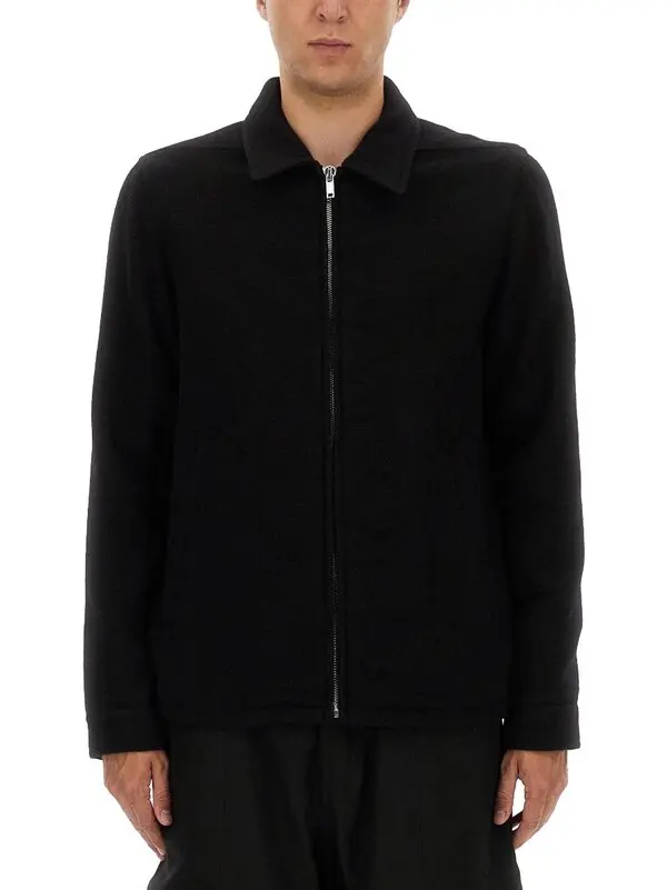Rick Owens Wool Shirt Jacket - Black