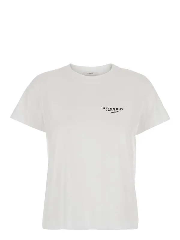 Givenchy Logo Lettering Crewneck T-shirt - White