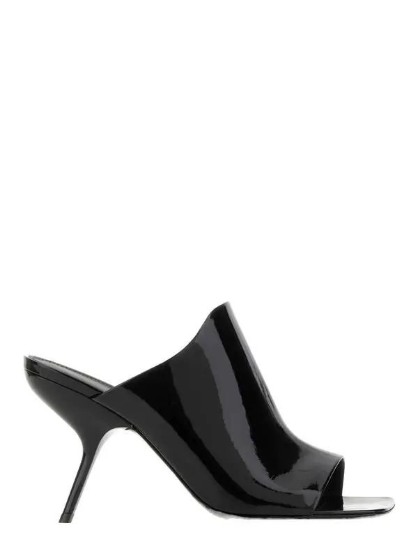 FERRAGAMO Leather Slide Mules - Black