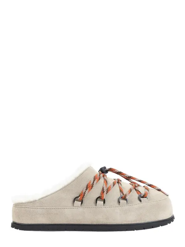 Prada Shearling-lined Mules - Multicolor