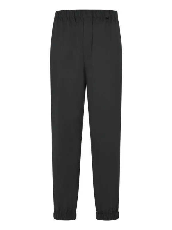 Moncler Technical Trousers In Elastic Fabric - Black