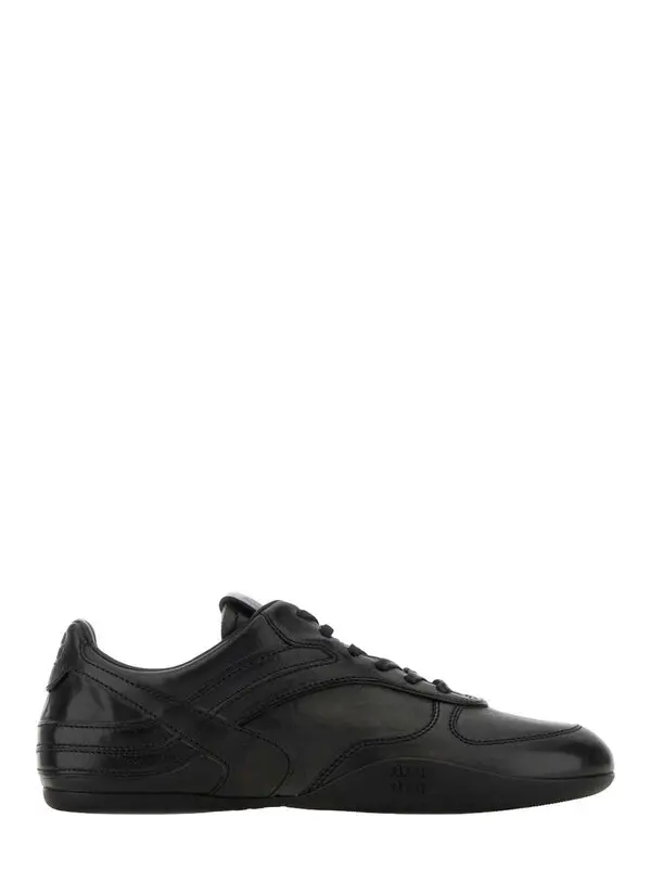 Miu Miu Leather Sneakers - Black