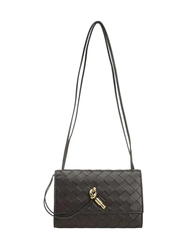 Bottega Veneta Andiamo Clutch Bag - Brown