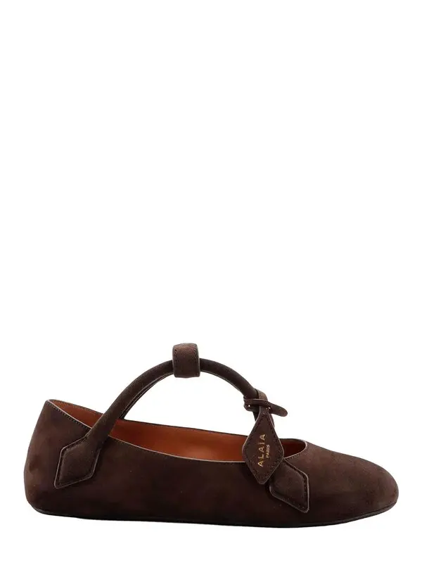 Alaïa Le Teckel Suede Ballet Flats - Multicolor