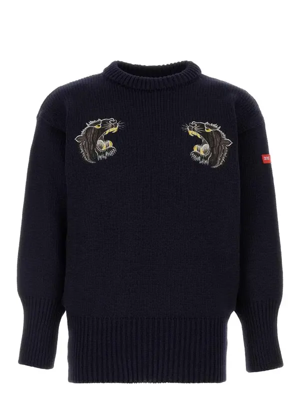 Junya Watanabe Midnight Wool Sweater - Blue