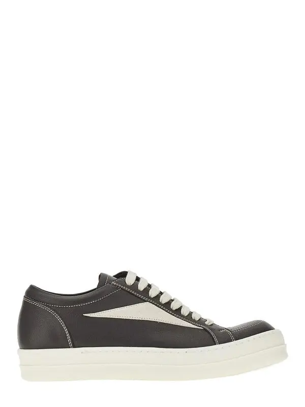 Rick Owens Leather Vintage Sneakers - Brown