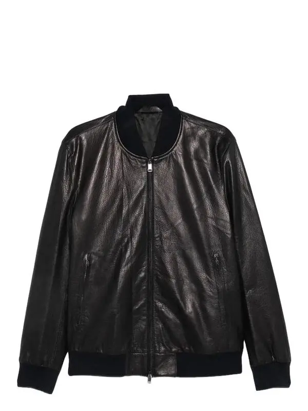 Brioni Leather Jacket - Black