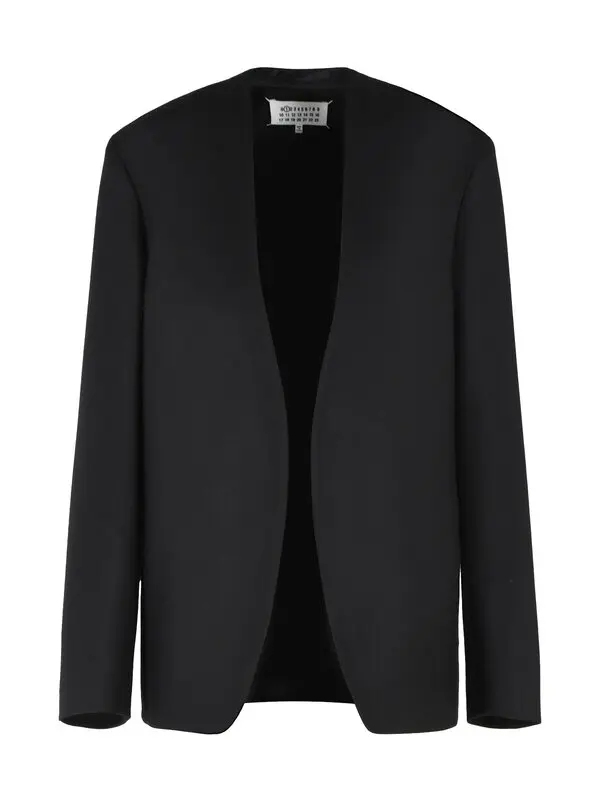 MAISON MARGIELA Virgin Wool Blazer - Black