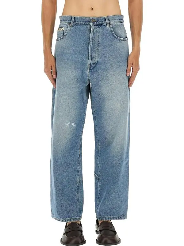 Moschino Cotton Denim Jeans - Blue