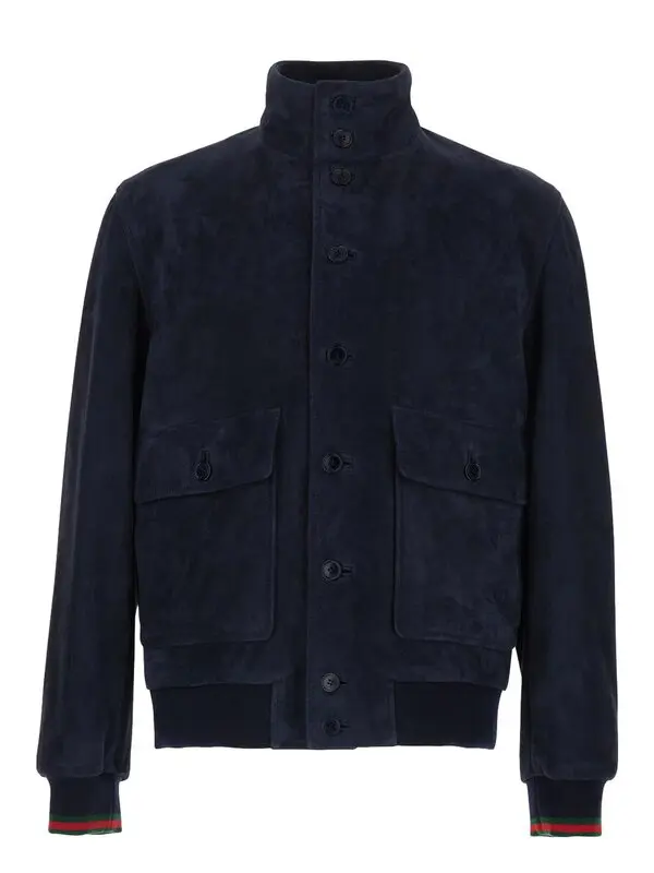 Gucci Suede Jacket - Multicolor
