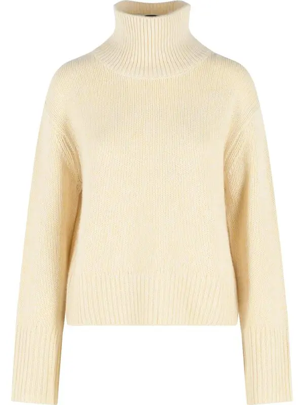 LISA YANG Femi Cashmere Turtleneck Sweater - Yellow