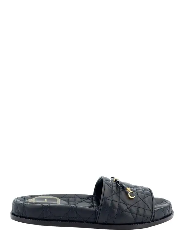 Dior Quilted Leather Sandals - Multicolor