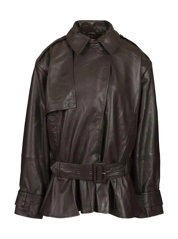 ROTATE BY BIRGER CHRISTENSEN Motorcycle Jacket - Brown