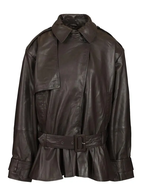 ROTATE BY BIRGER CHRISTENSEN Motorcycle Jacket - Brown