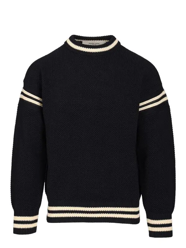 GOLDEN GOOSE Journey Cotton Sweater - Blue