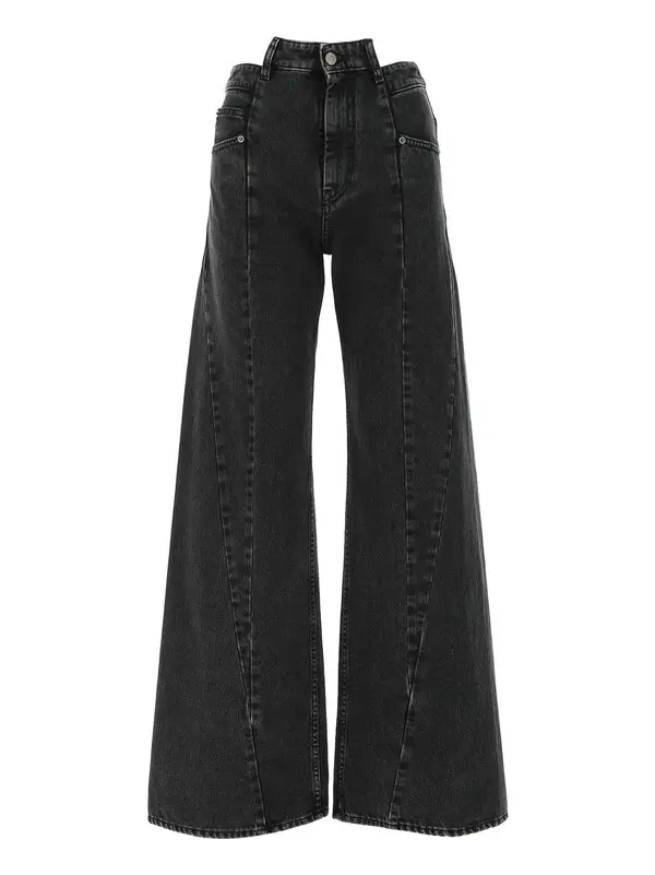 MAISON MARGIELA Wide Leg Jeans - Multicolor