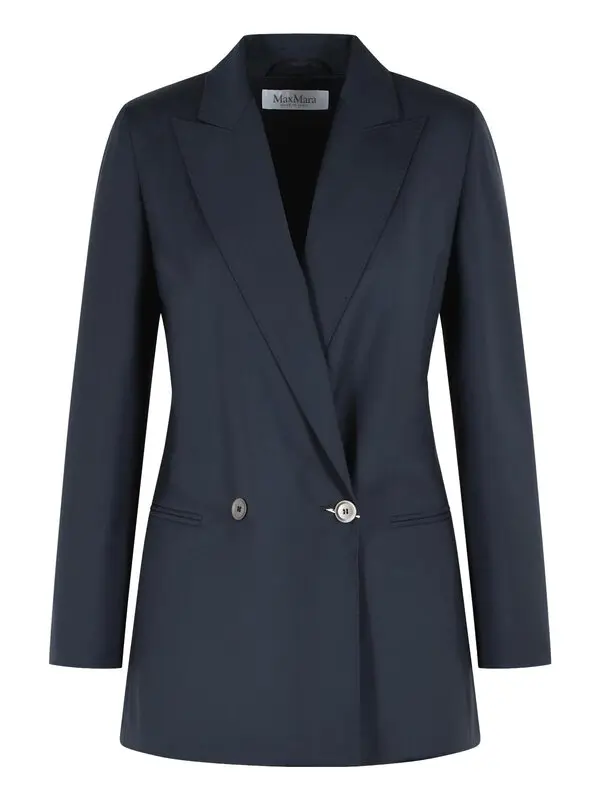 Max Mara Bikini' Deep Tela Blazer - Blue