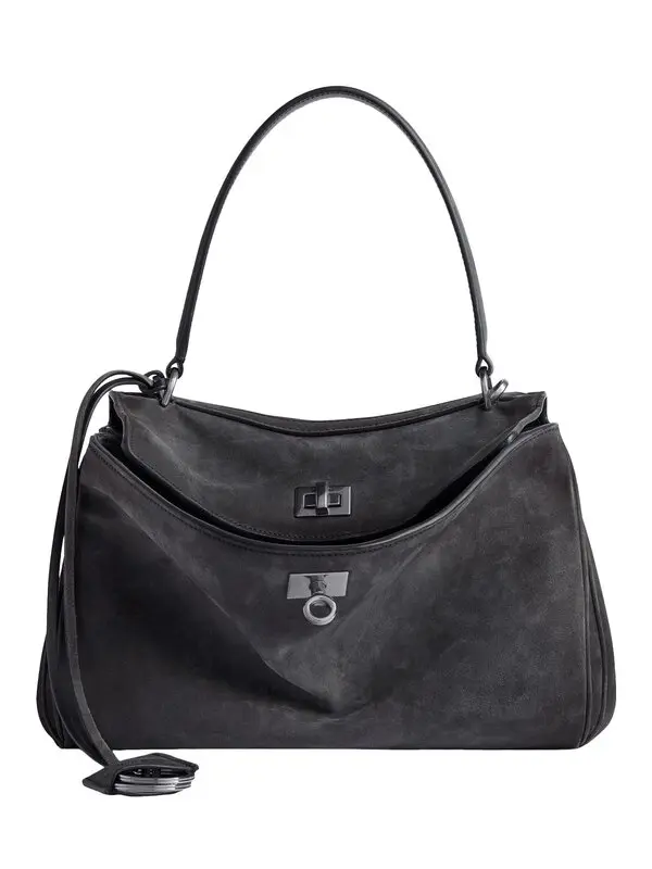 Balenciaga Rodeo Suede Crossbody Bag - Multicolor