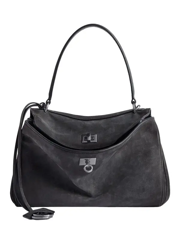 Balenciaga Rodeo Suede Crossbody Bag - Multicolor