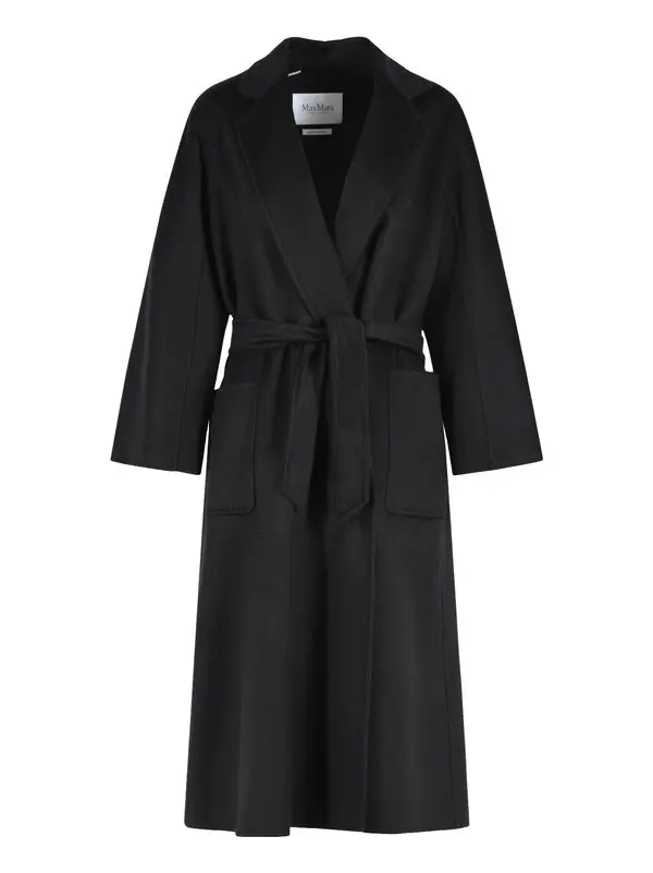 Max Mara Icon Ludmilla' Cashmere Coat - Black