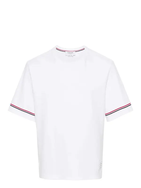 Thom Browne Rwb Stripe T-shirt - White
