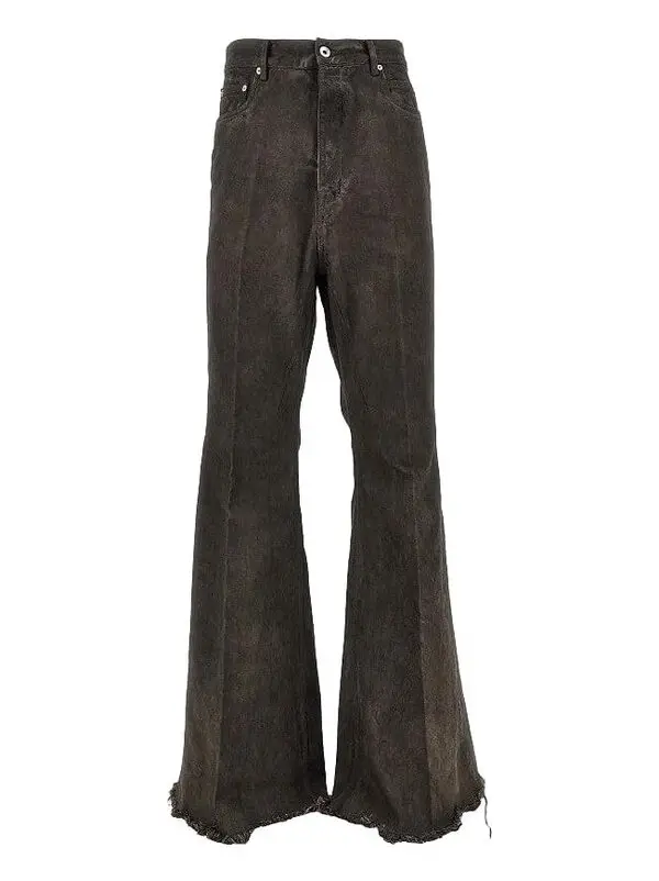 Rick Owens Bolan Bootcut Denim Jeans - Brown