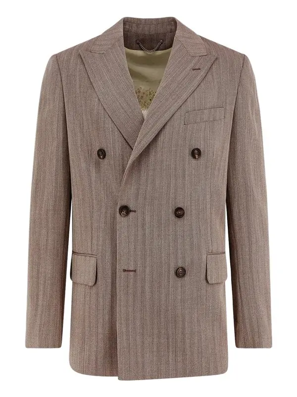GOLDEN GOOSE Dave Double-breasted Blazer - Multicolor
