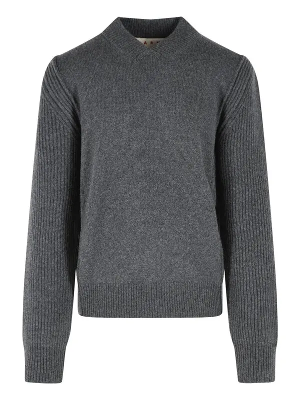 Marni Virgin Wool And Cashmere Sweater - Gray