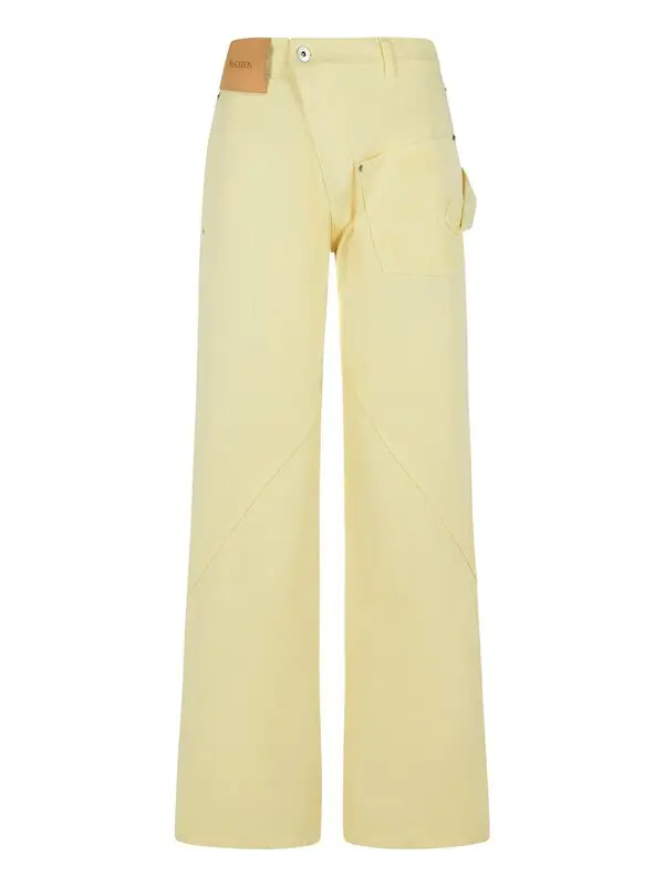 JW Anderson Cotton Workwear Pants - Yellow