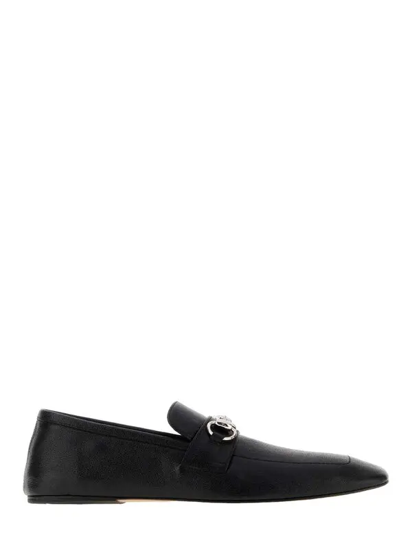Gucci Ragazzo Smooth Calfskin Loafers With Horsebit Detail - Black