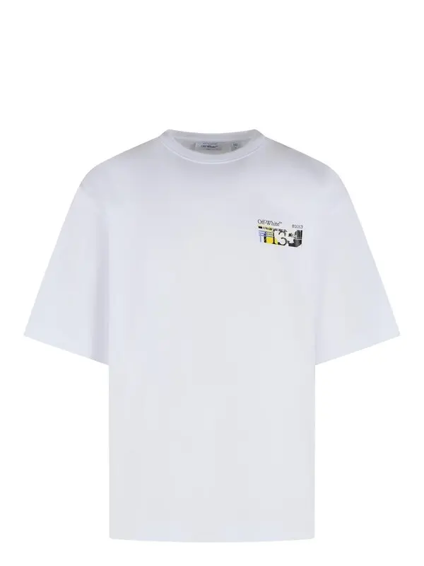 Off-White Industrial Arrow' Cotton T-shirt - White