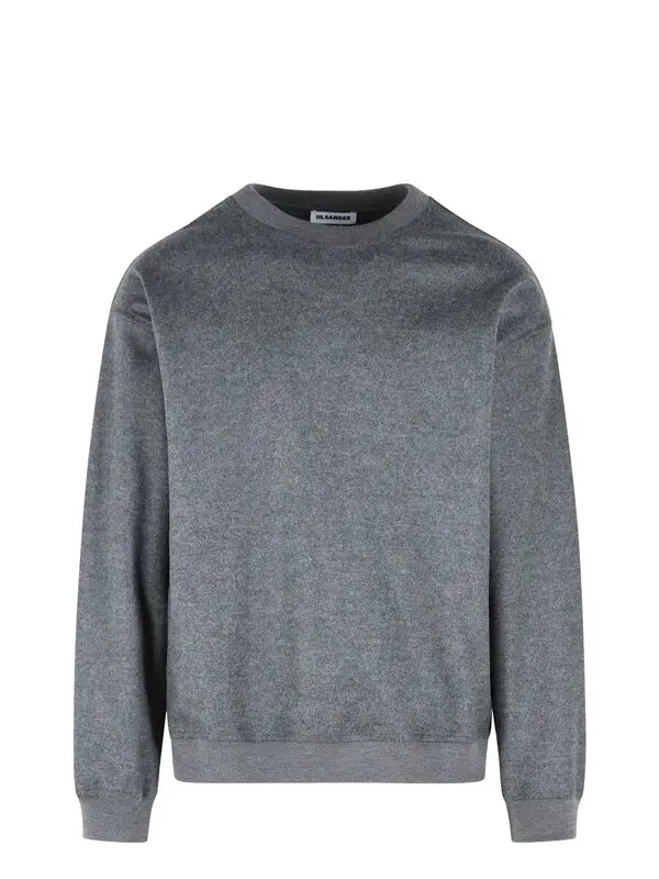 JIL SANDER Wool Sweatshirt - Gray