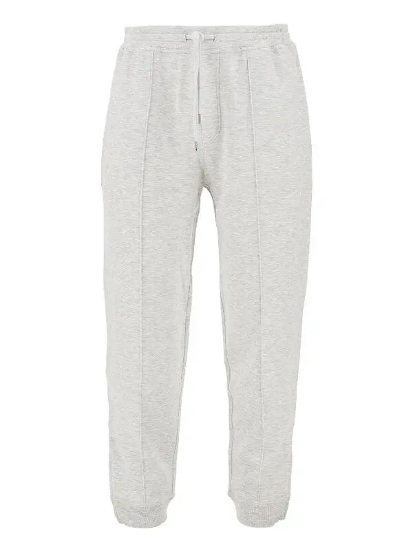 Brunello Cucinelli Mélange Double Jersey Sweatpants - Gray