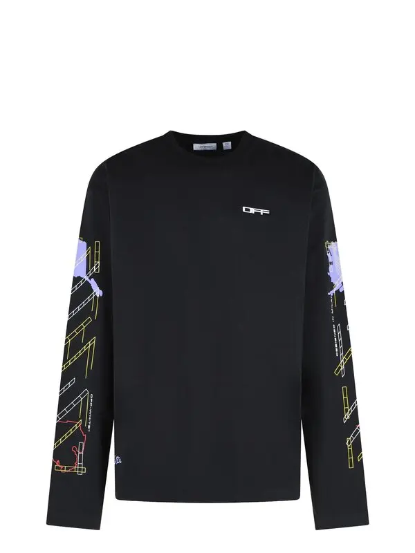 Off-White Archigeography Arrow' Cotton T-shirt - Black