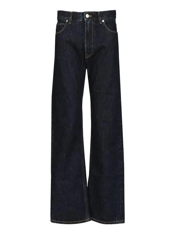 Fendi Long Cotton Jeans - Blue