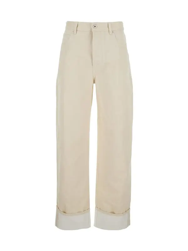 Bottega Veneta Denim Jeans With Cuffs - Multicolor