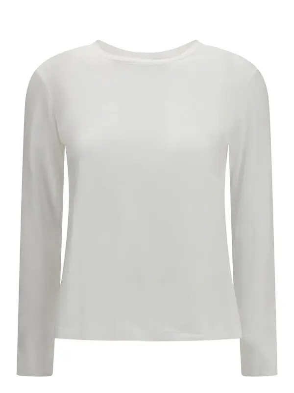Max Mara Fumetto Embroidered Logo T-shirt - White